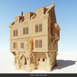 3 Story Inn Table Top Terrain Building Traveler's Inn Tavern D&D Table ...