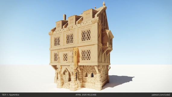 3 Story Inn Table Top Terrain Building Traveler's Inn - Etsy