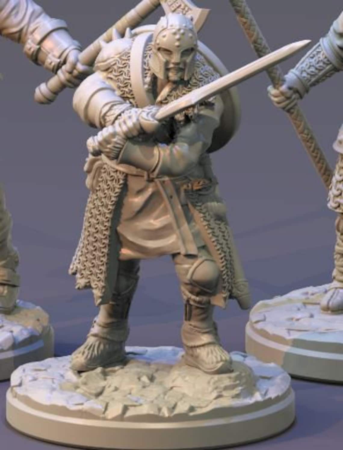 Saxon Knights Dnd Miniature king Arthur Miniatures for - Etsy