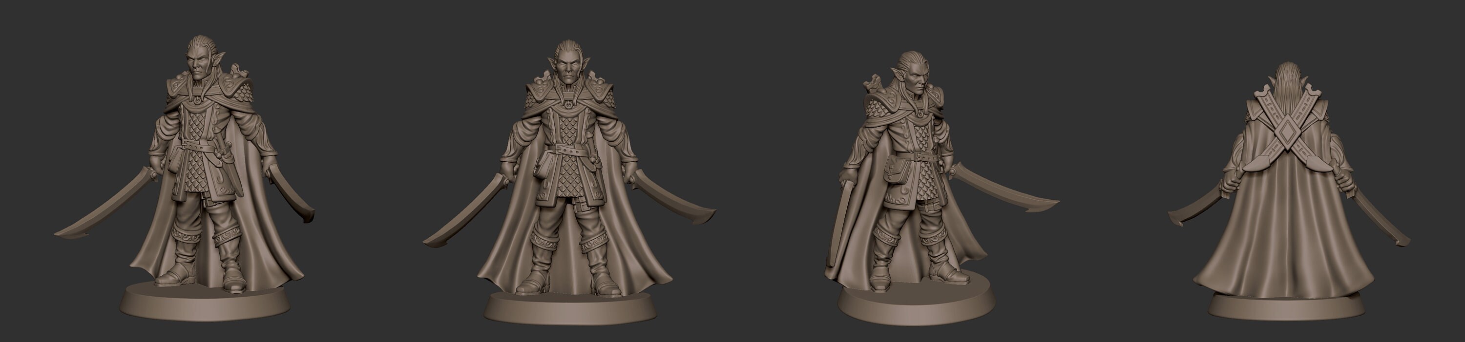 Elf Warrior Dnd Miniature elven Fighter Miniatures for - Etsy