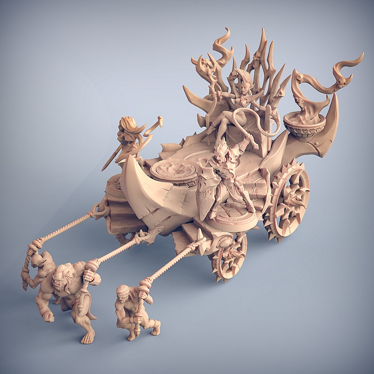 Dark Elf Battle Wagon Slave Wagon Battle Cart D&D | Etsy