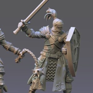 Knights Dnd Miniature king Arthur Miniatures for Tabletop Games Like D ...