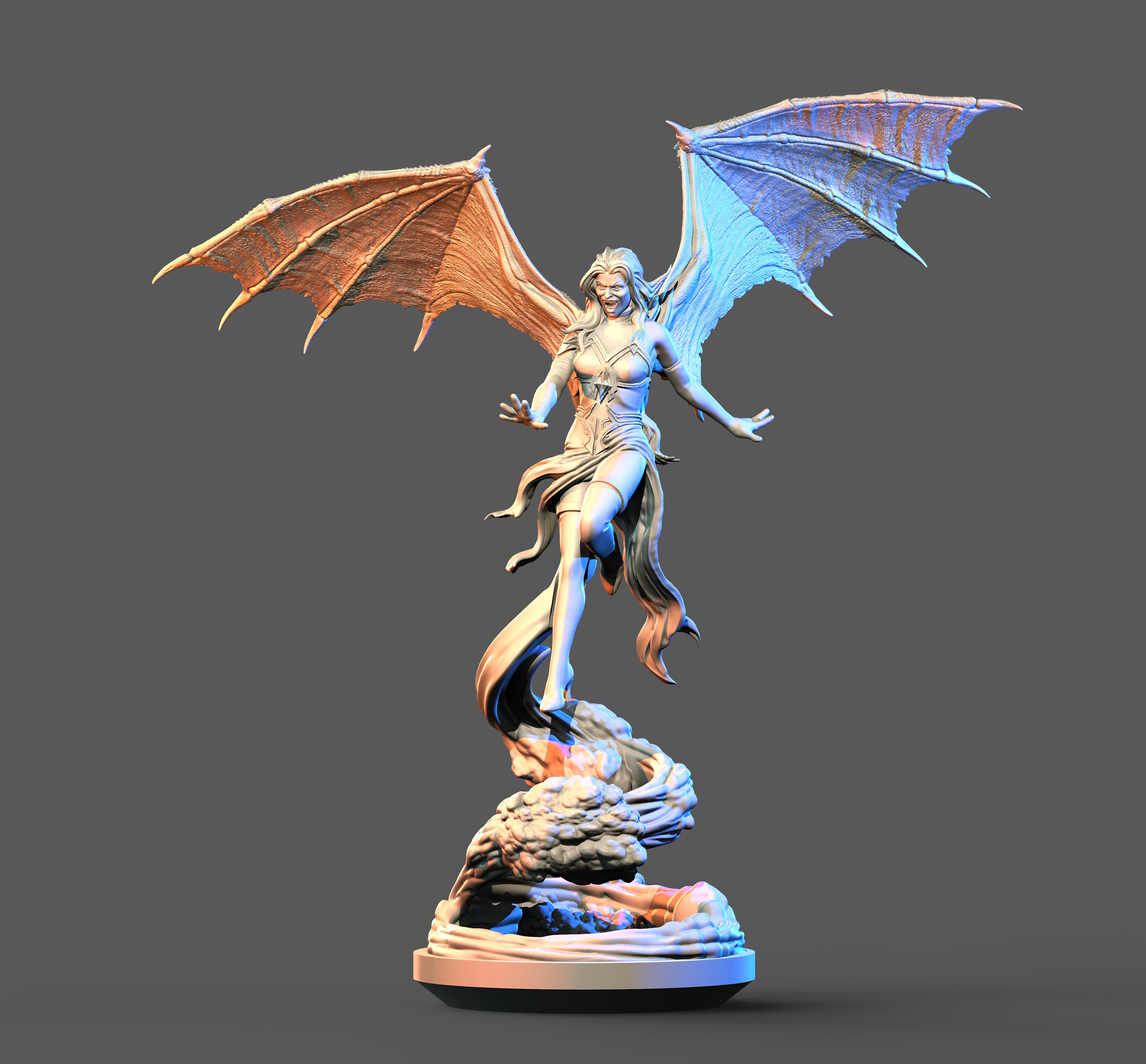 Female Vampire Succubus Dnd Miniature Miniatures for - Etsy