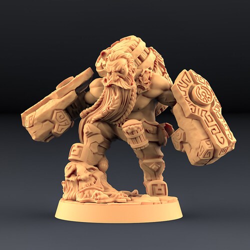 Male Dwarf Barbarian Brew Master Dnd Miniature D&D Mini - Etsy
