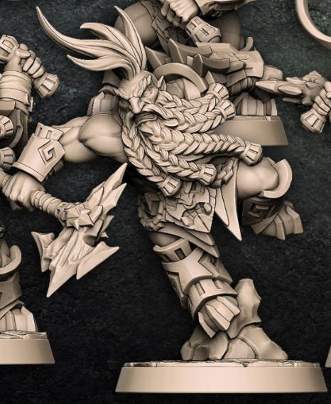Dwarf Fighter DnD Miniature Dwarf Warrior D&D Mini | Etsy