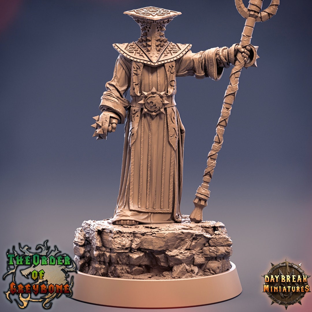 Dark Mage of Chaos Dnd Miniature Mage Miniatures for Tabletop Games ...