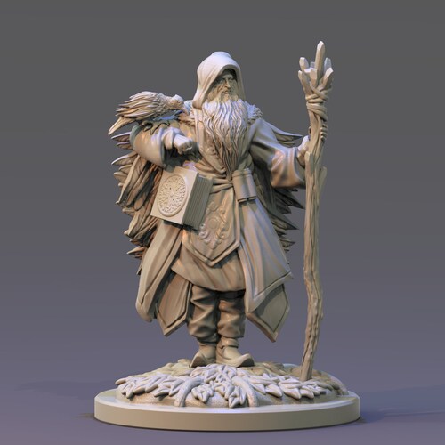 Merlin the Wizard Dnd Miniature king Arthur Miniatures - Etsy