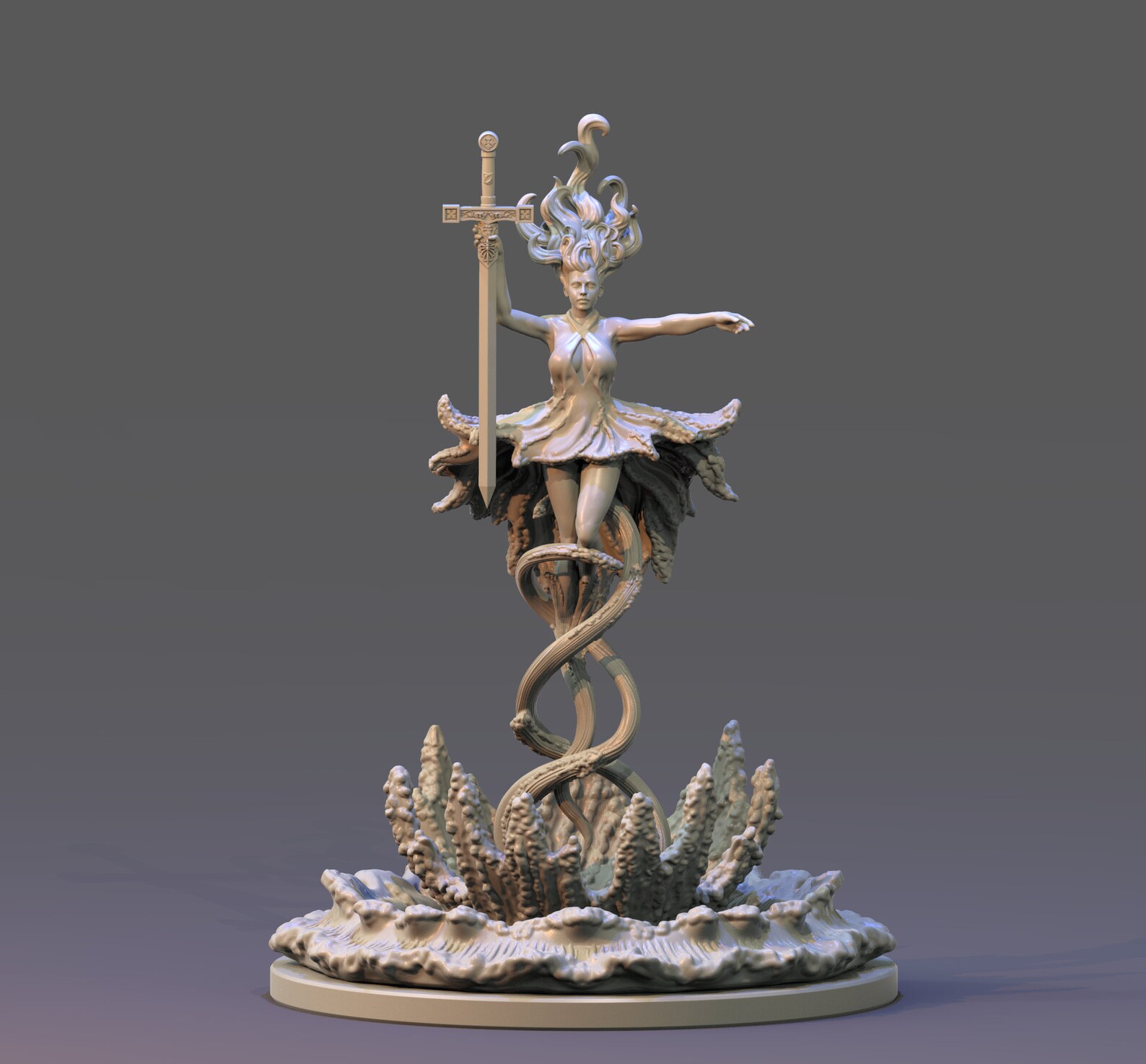 Lady of the Lake Dnd Miniature king Arthur Miniatures for - Etsy