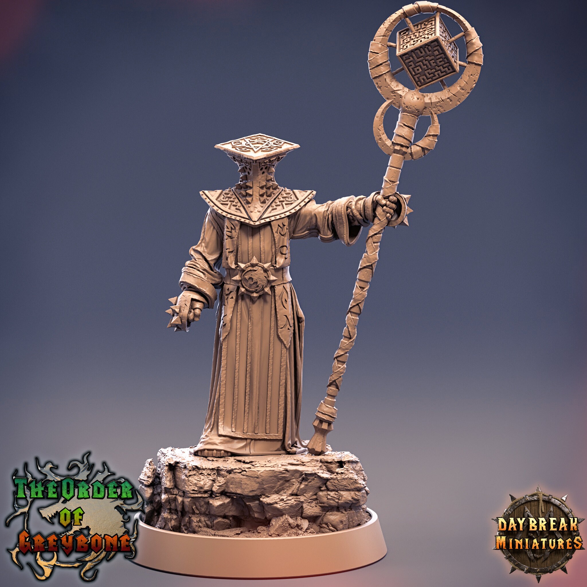 Dark Mage of Chaos Dnd Miniature Mage Miniatures for - Etsy