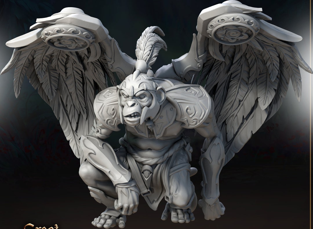 Dark Winged Monkey |evil Monkey | Dark Fairy Tales | Dnd | Tabletop ...
