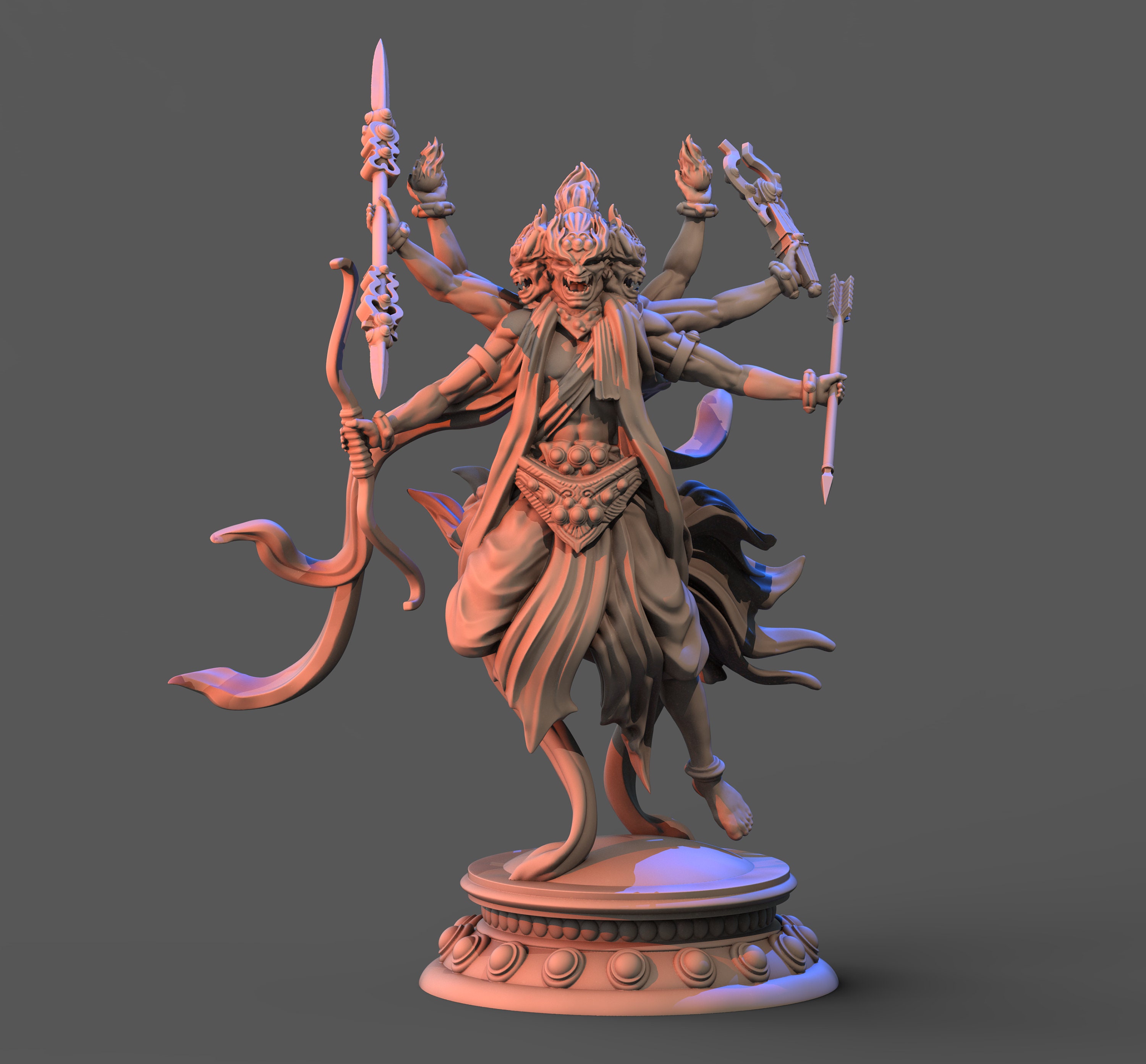 Indian Demi Gods Asura Dnd Miniature fallen Gods | Etsy