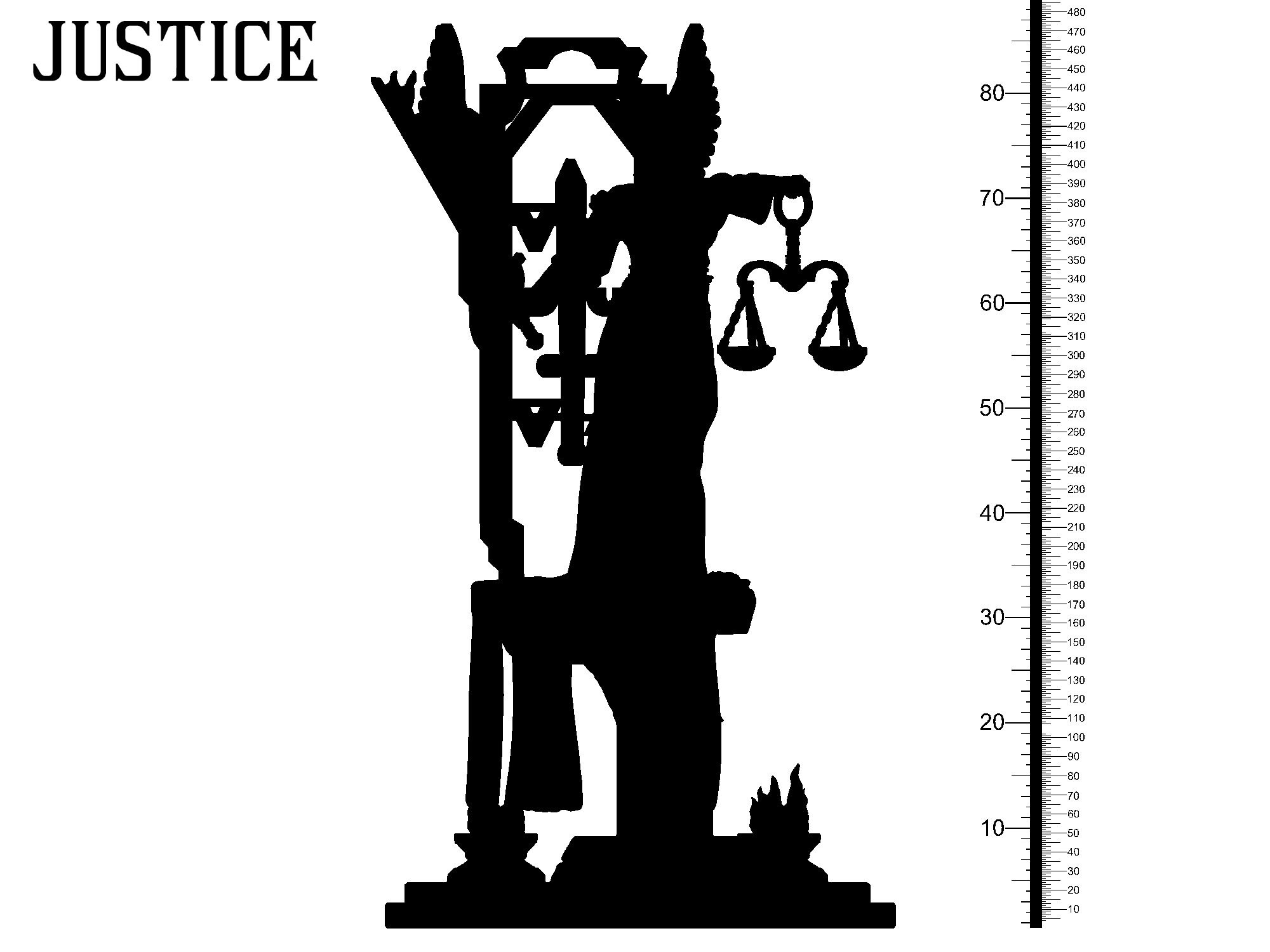 Blind Justice Statue Dnd Miniature Miniatures for Tabletop | Etsy