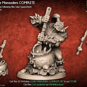 Ogre Cook Dnd Miniature Dungeons and Dragons D&D Pathfinder Frostgrave ...