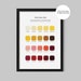 Printable Wine Map Colour Chart, Wine Poster, Tasting Chart and Bar Art ...