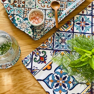 Placemats / Mediterranean Persian Pattern | Placemats Set of 2, 4, 6 ...