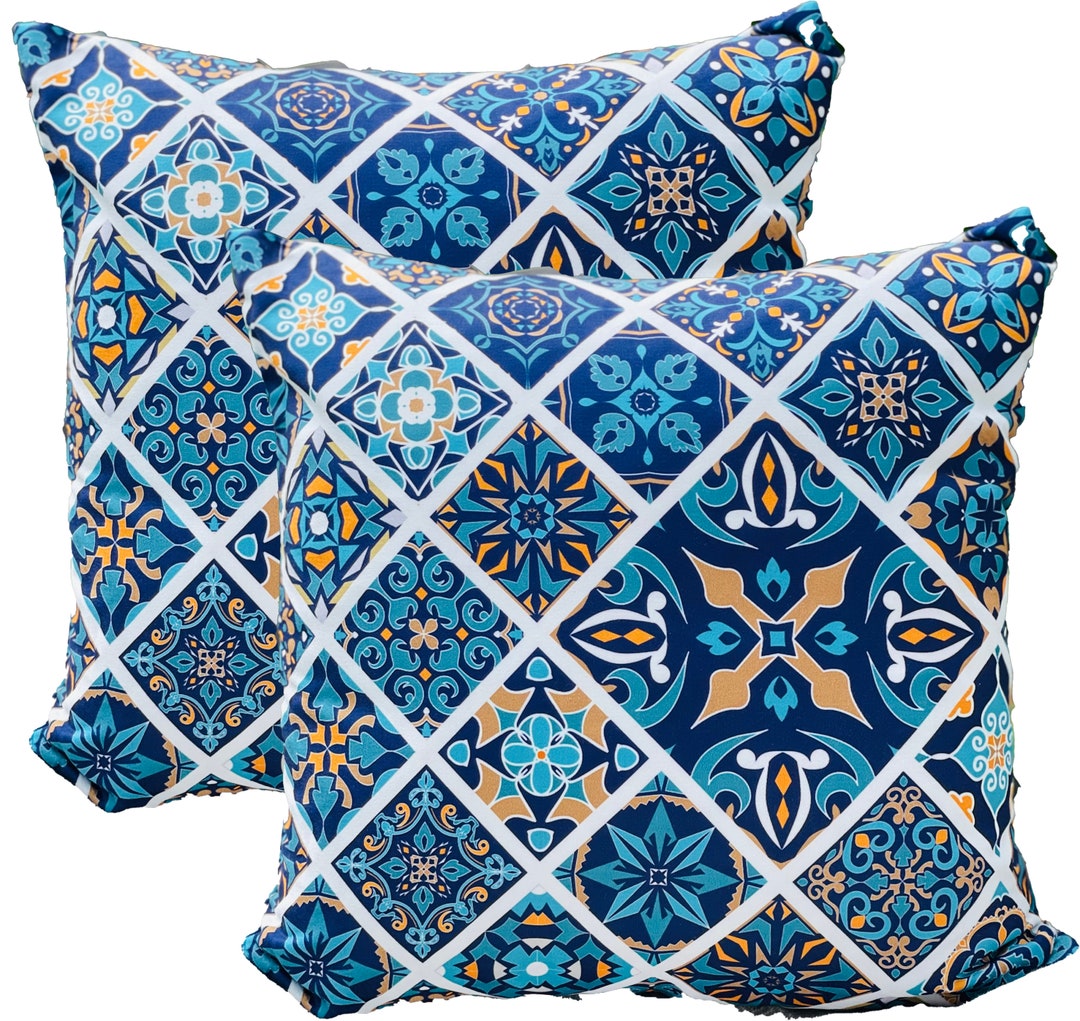 Mediterranean Inspired Cushion Covers | Decorative Cushion Cover | Boho ...
