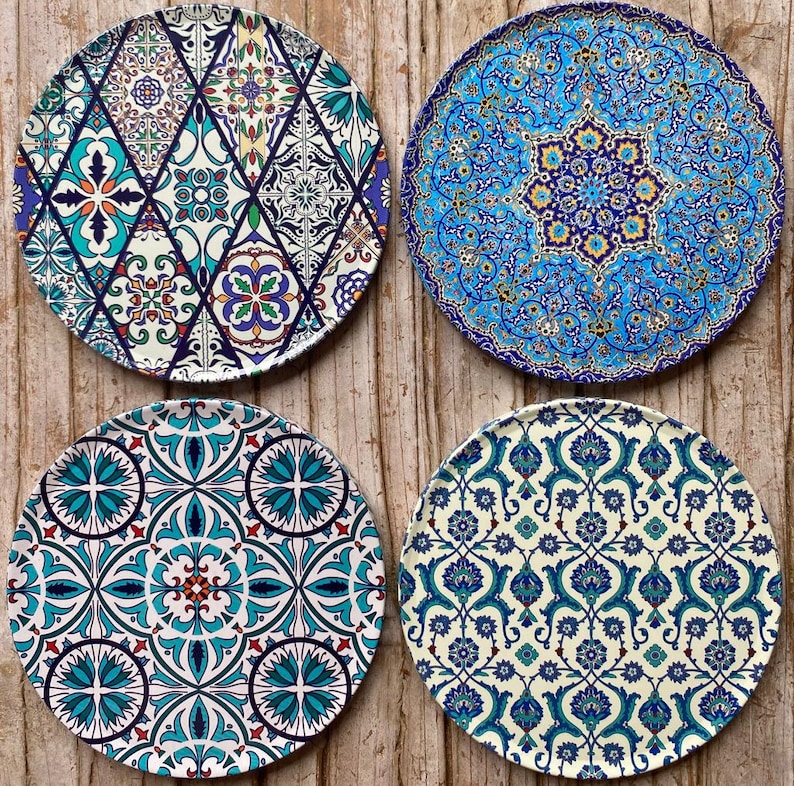 Set of 4 Coasters / Various Coaster Sets / Turkish - Etsy UK