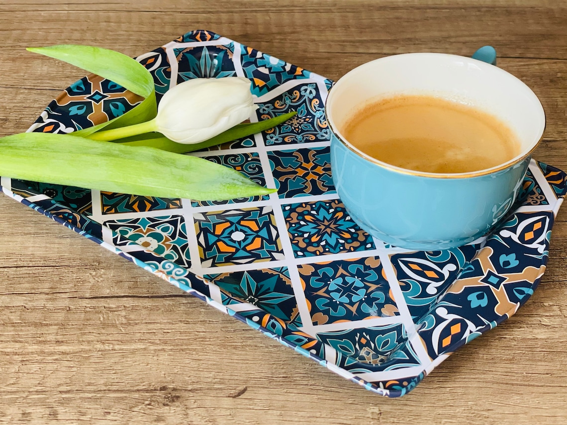 TRAYS: Coffee / Tea Tray Turkish/Mediterranean Design | Etsy