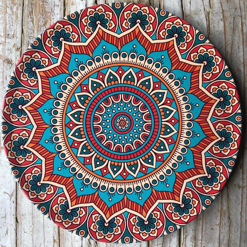 Coasters Set Set of 6 Decorative Design Coasters With - Etsy