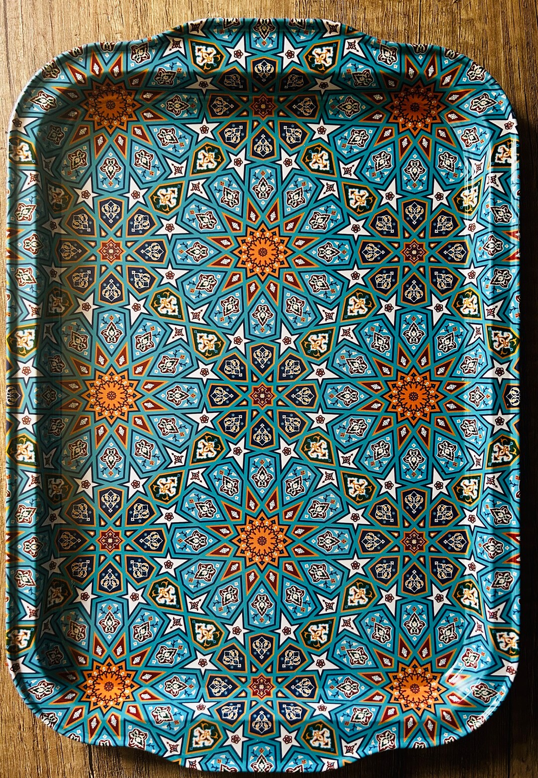 LARGE TRAYS: Coffee Tea Tray Turkish / Mediterranean Design - Etsy ...