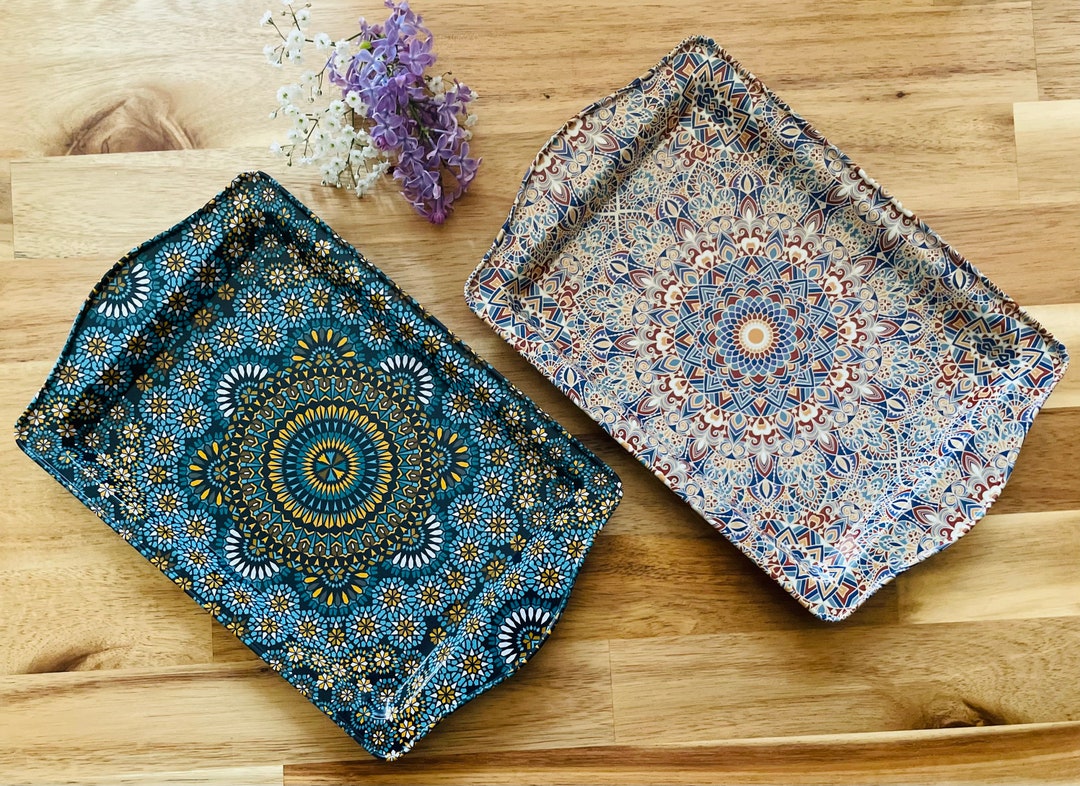TWIN PACK of TRAYS With Gift Box Turkish / Moroccan / Mediterranean ...