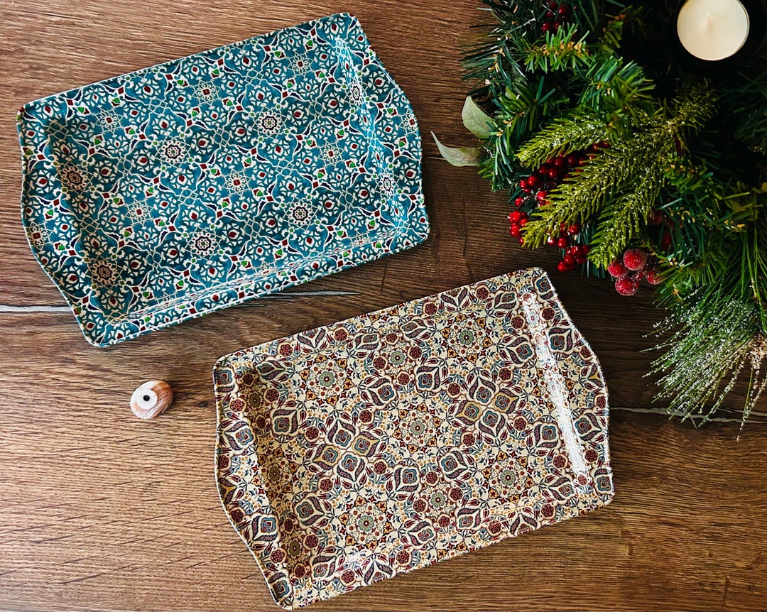 Mediterranean Serving Trays | Turkish Decorative Plates, Set of 2 ...
