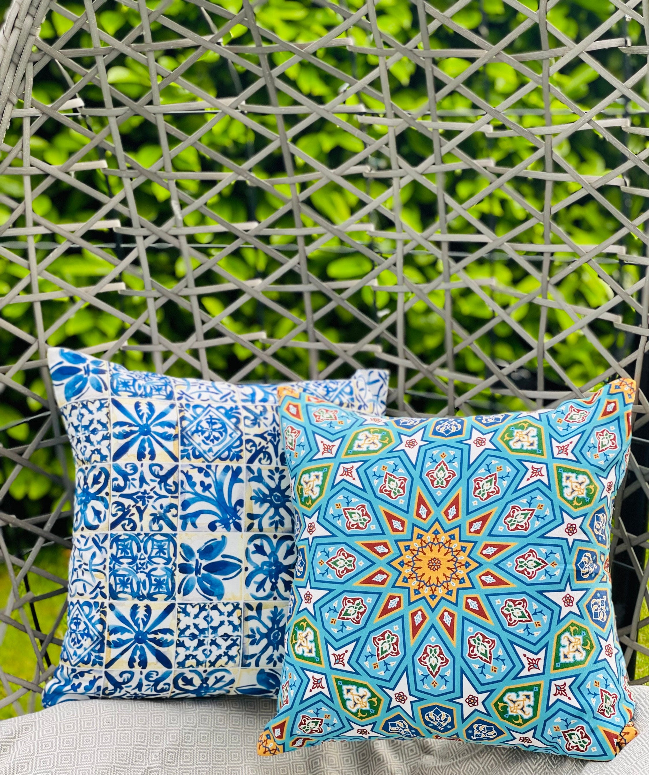 Mediterranean Inspired Cushion Covers Decorative Cushion | Etsy
