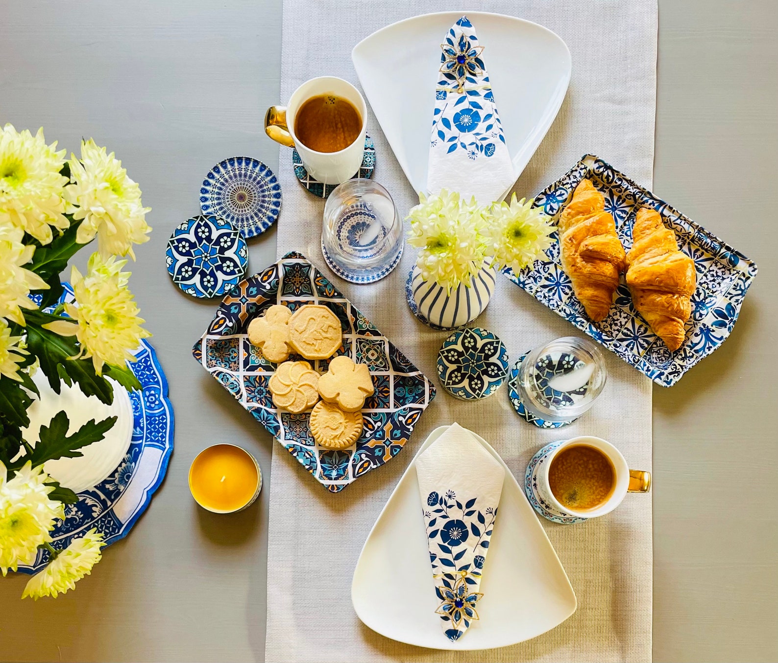 TRAYS: Coffee / Tea Tray Turkish/mediterranean Design - Etsy