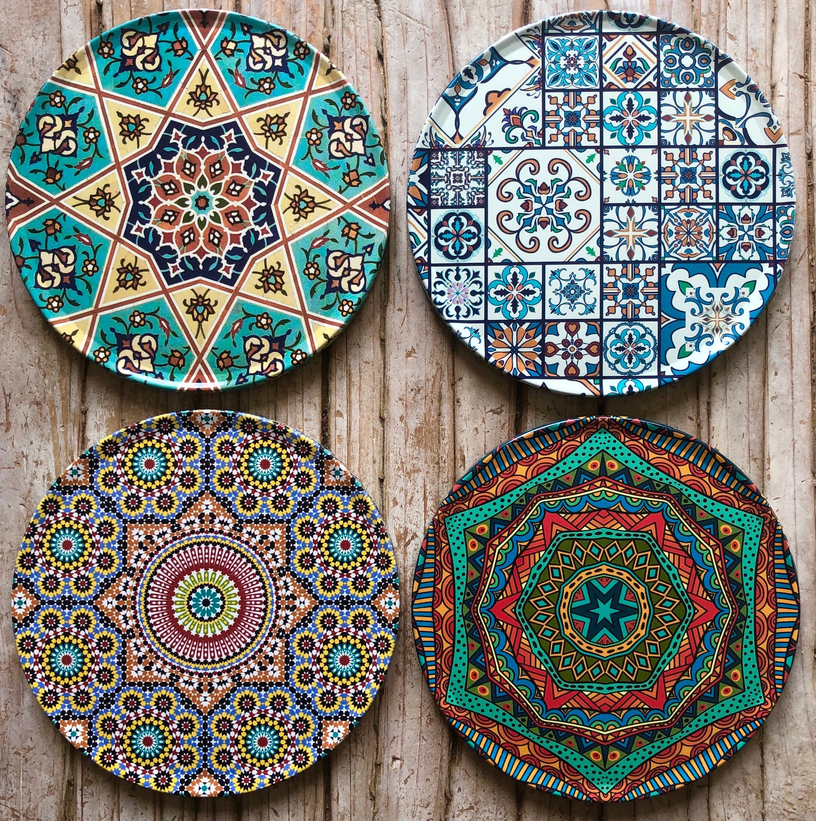 Set of 4 Coasters / Various Coaster Sets / Turkish - Etsy UK