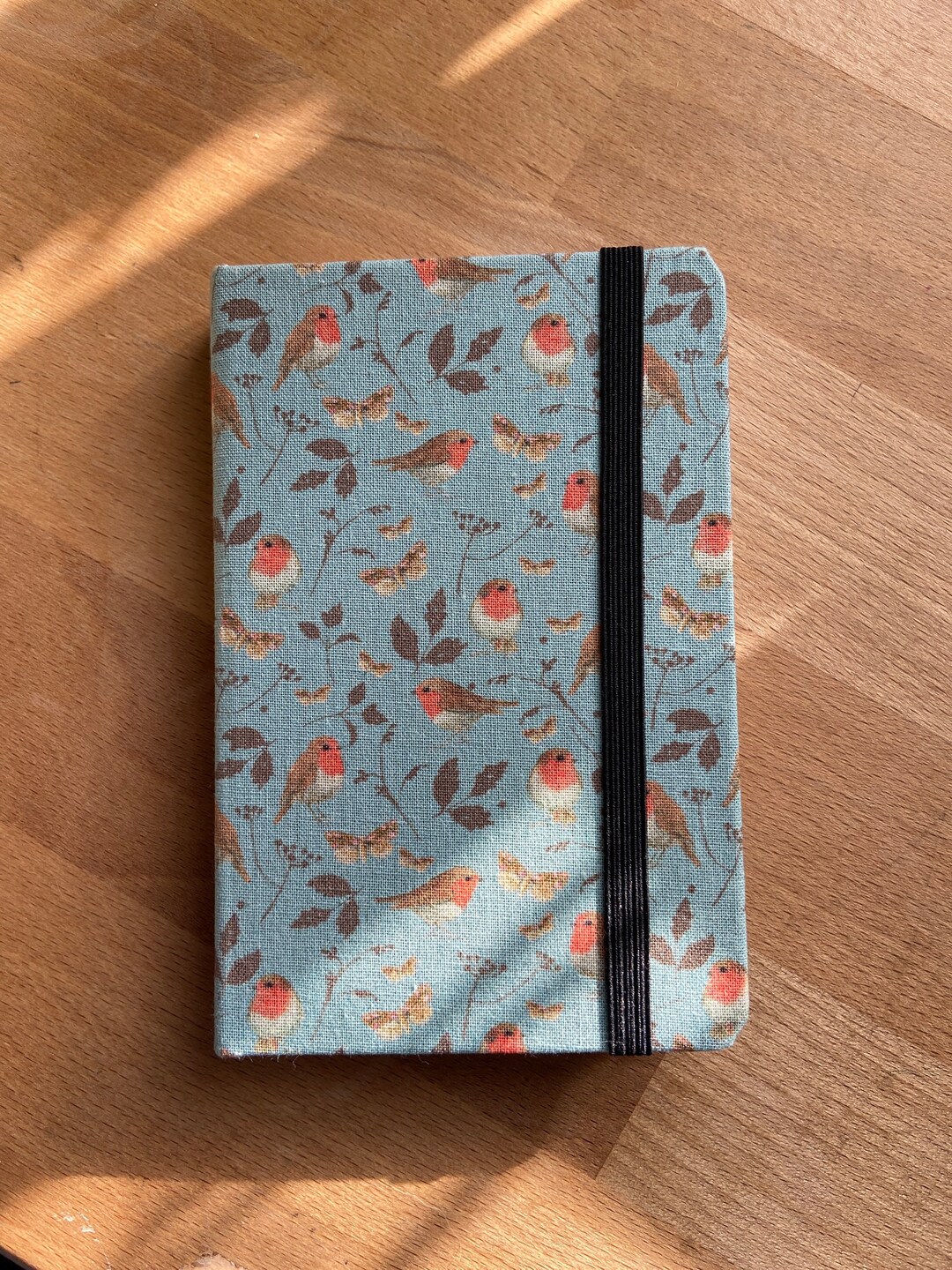 Address Book A6 Robin 120 Pages Elastic Band Fabric-bound Gift for Him ...
