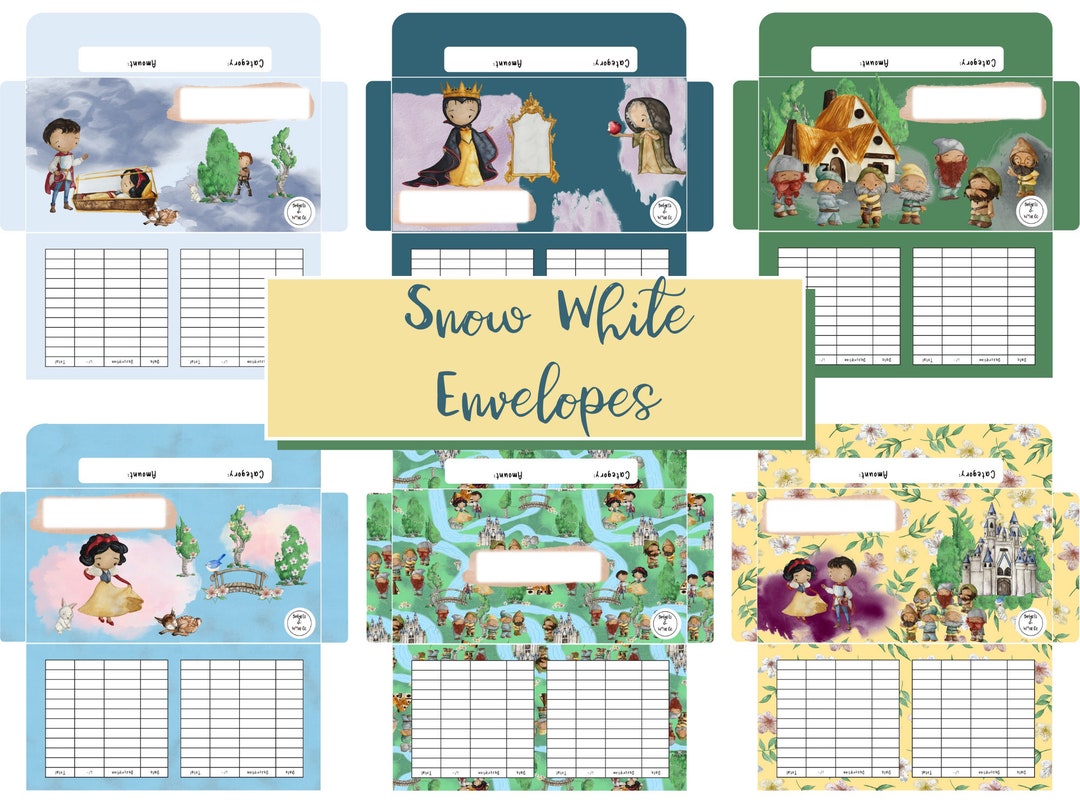 White as Snow Cash Envelopes - Etsy