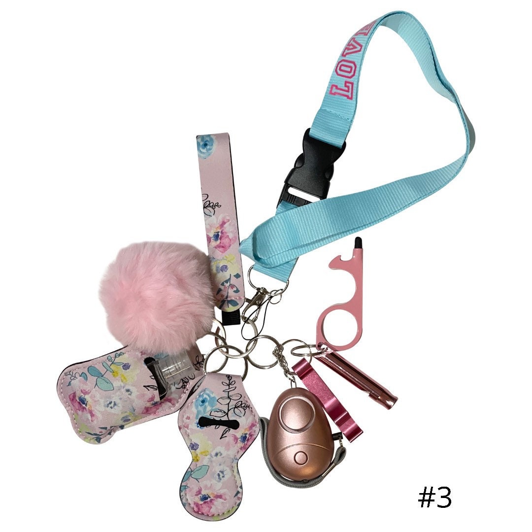 Safety Keychain Set Protection Keychain for Women Kids | Etsy