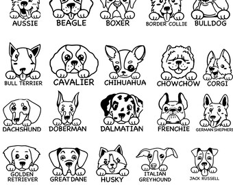 Dog Car Window Decal - Etsy