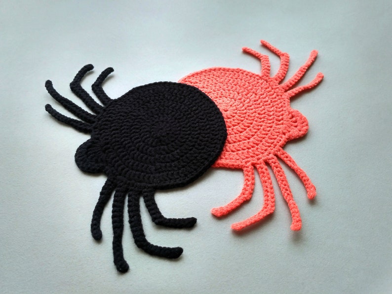 Coaster Spider Crochet Pattern PDF Crochet Applique Diy Home - Etsy