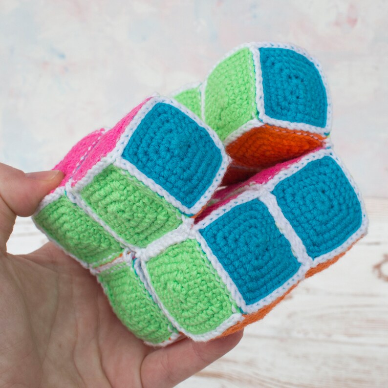 CROCHET PATTERN Infinity Cube. Montessori Baby Toys. - Etsy Canada