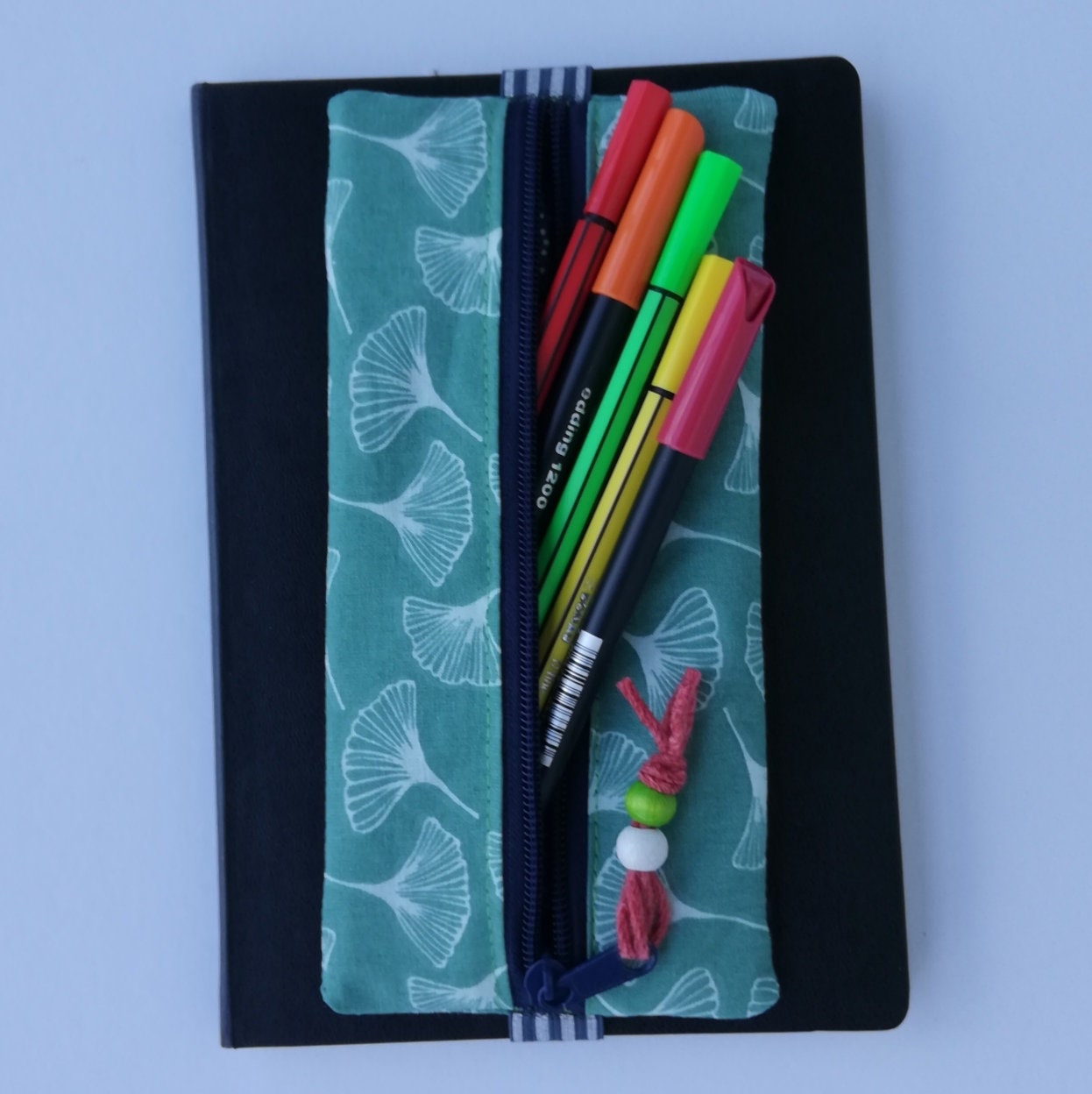Stiftemäppchen mit Gummiband, Federmäppchen, Federtasche, Stiftetasche ...