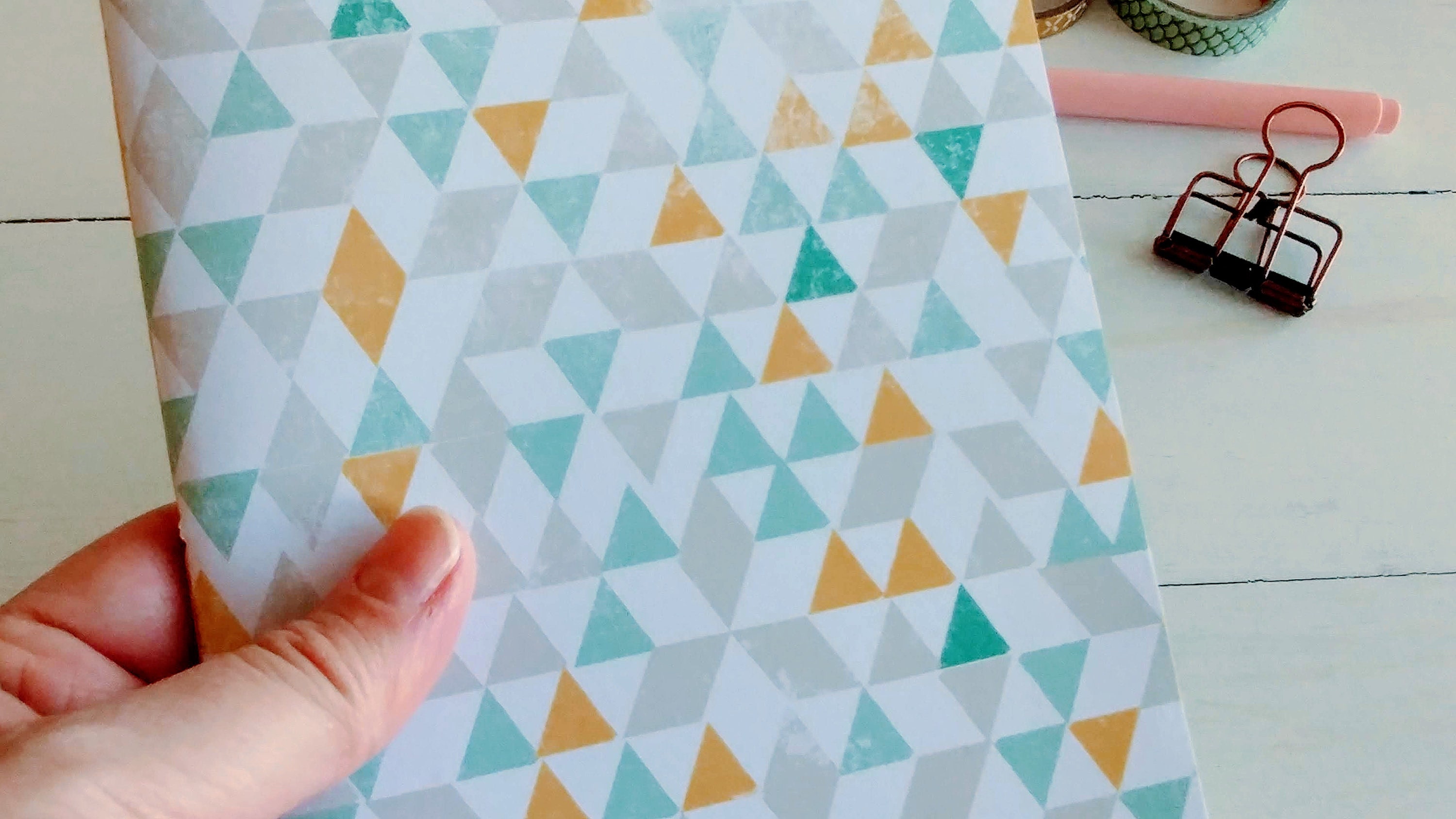 Geometric Journal Lined Notebook Geometric Stationary Teen | Etsy