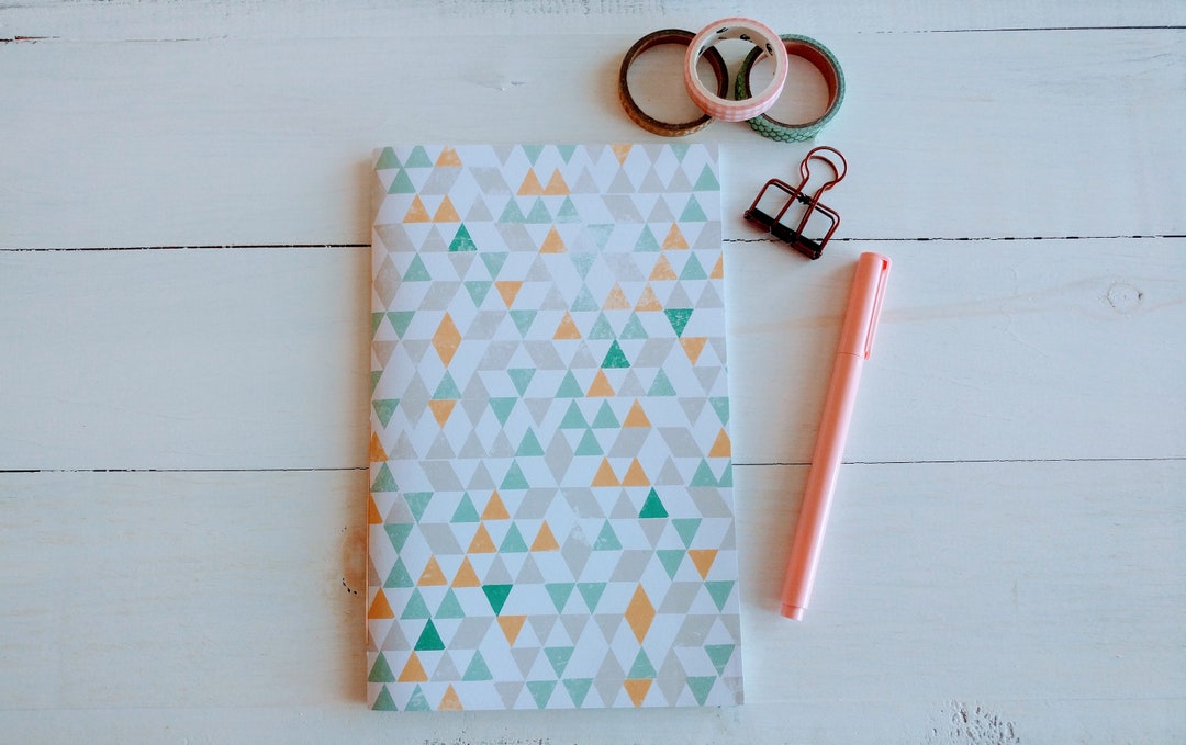 Geometric Journal Lined Notebook Geometric Stationary Teen - Etsy