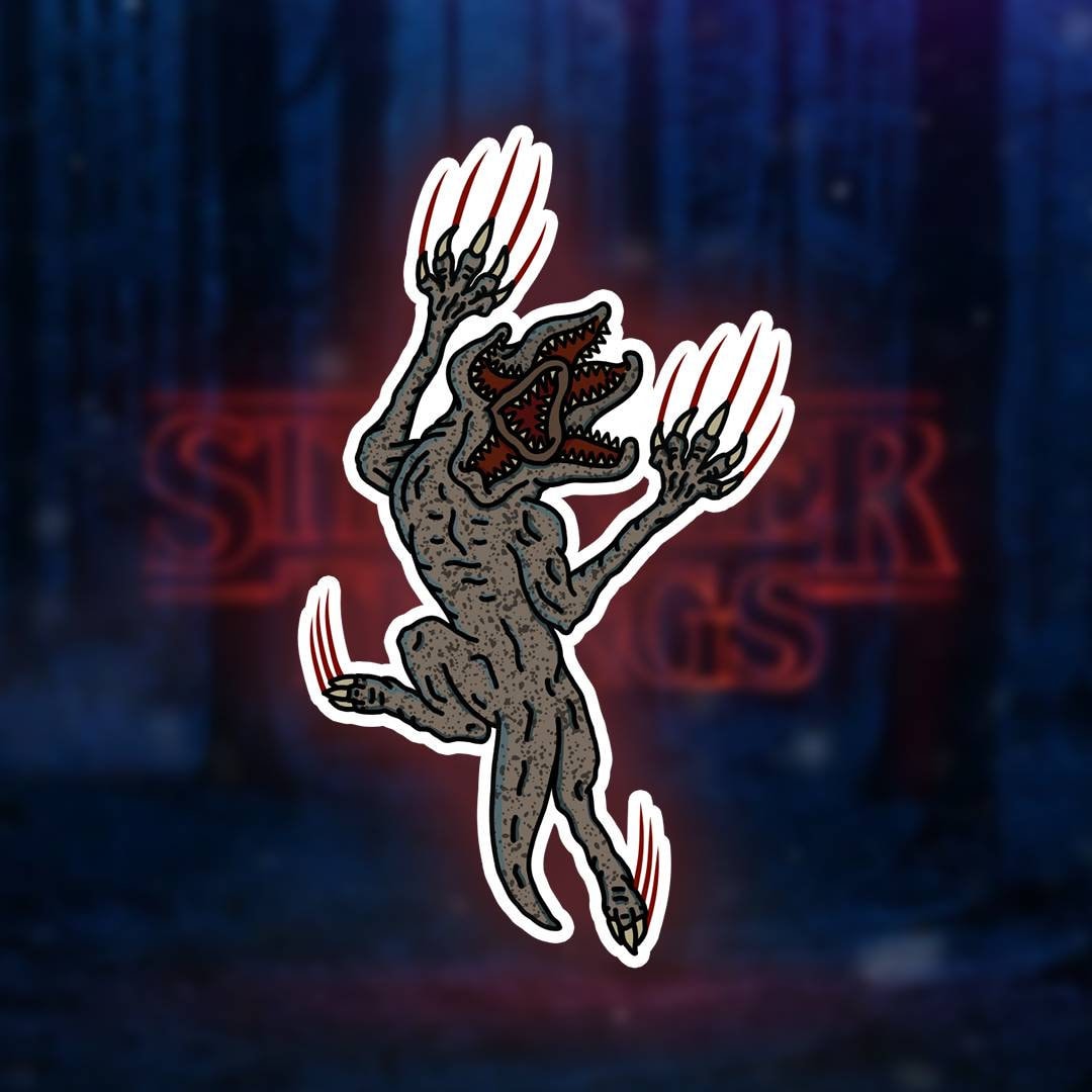 Stranger Things Sticker Demogorgon Sticker Demodog Netflix TV Show the ...