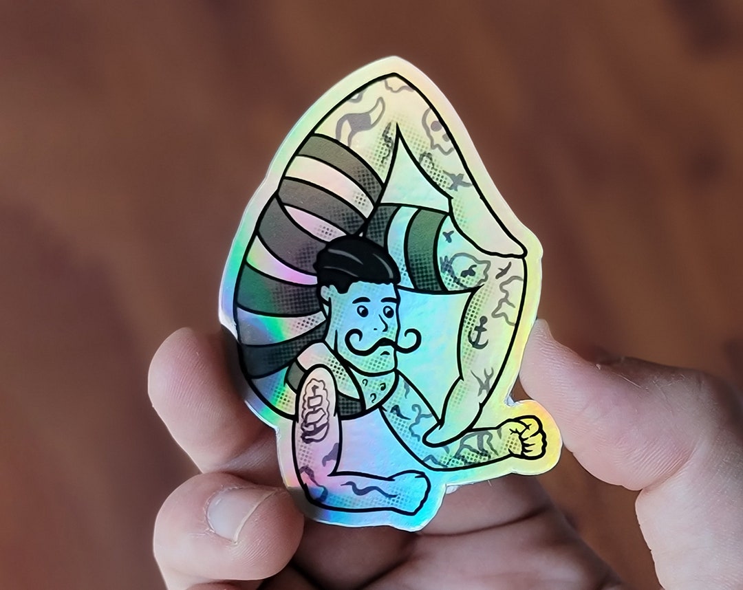 Holographic Joy Division Sticker & Ian Curtis Neo-traditional Tattoo ...