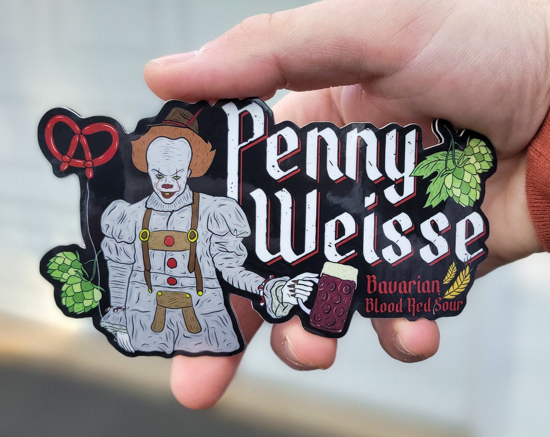 IT Pennywise Sticker Oktoberfest Sticker Craft Beer Sticker Pennywise ...