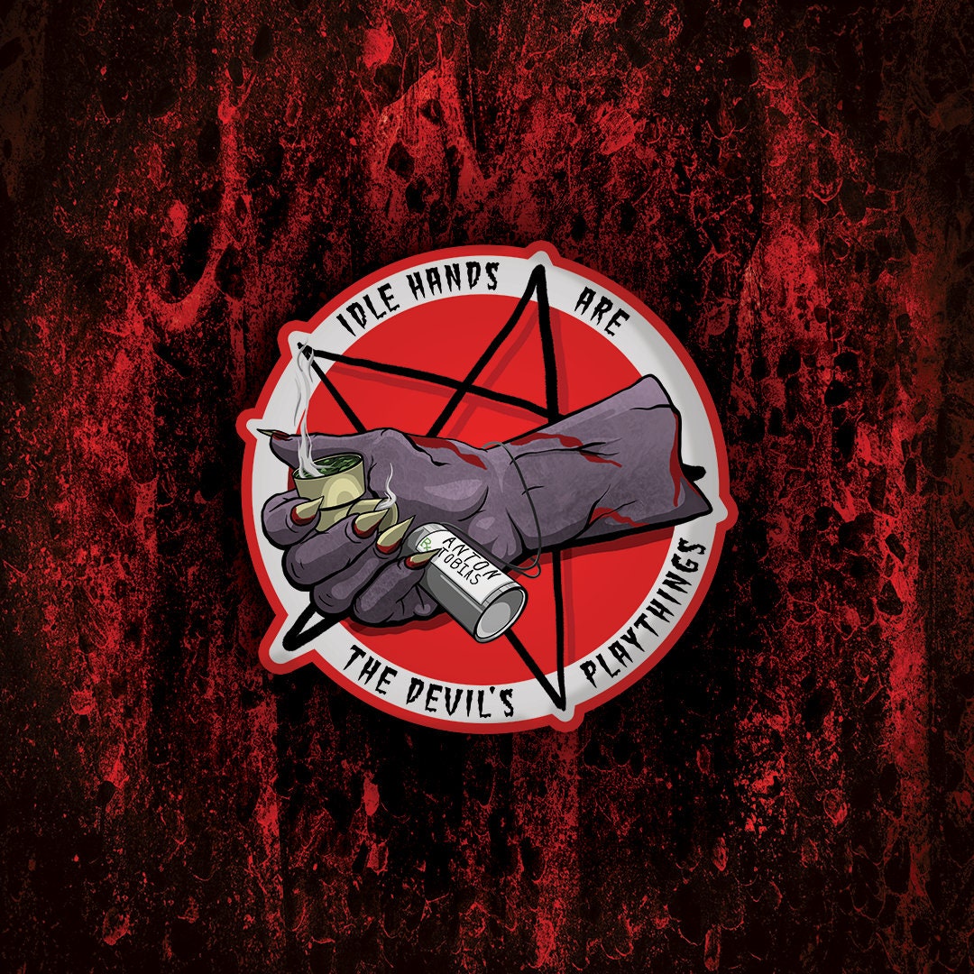 Idle Hands Sticker | Horror Comedy Movie Merch | Devon Sawa | Jessica ...