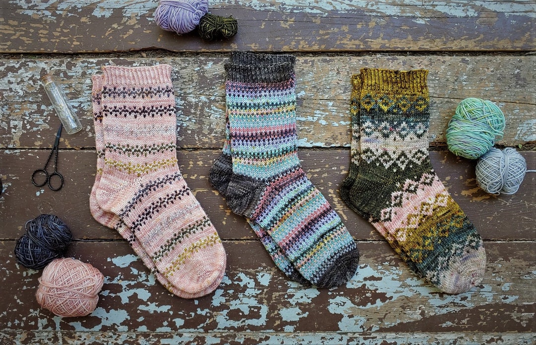 Scraptacular! Sock Collection, Cuff Down Construction, Knitting Pattern ...