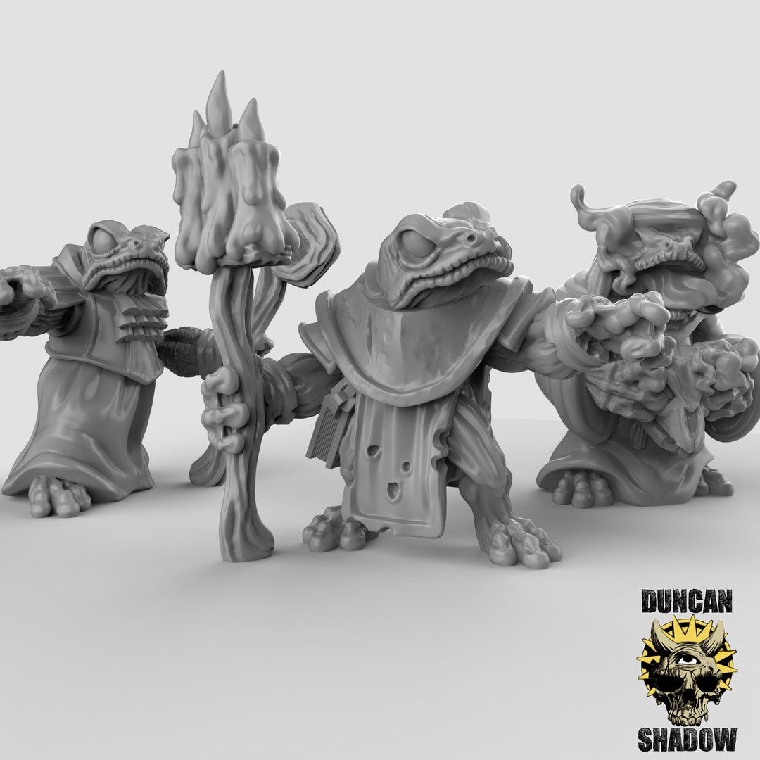 Boggard Frog Necromancer Duncan Shadow Printed Miniature Dungeons ...