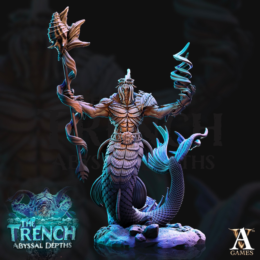 Merrow Archvillain Games Printed Miniature Dungeons & Dragons ...