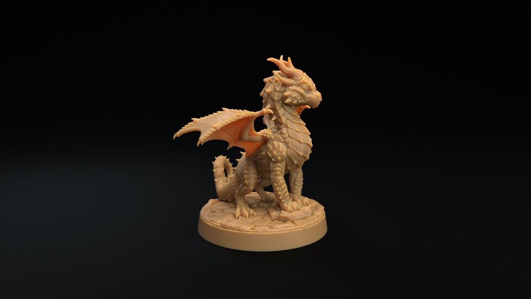 Flamehorn Wyrmling the Dragon Trapper's Lodge Printed Miniature ...