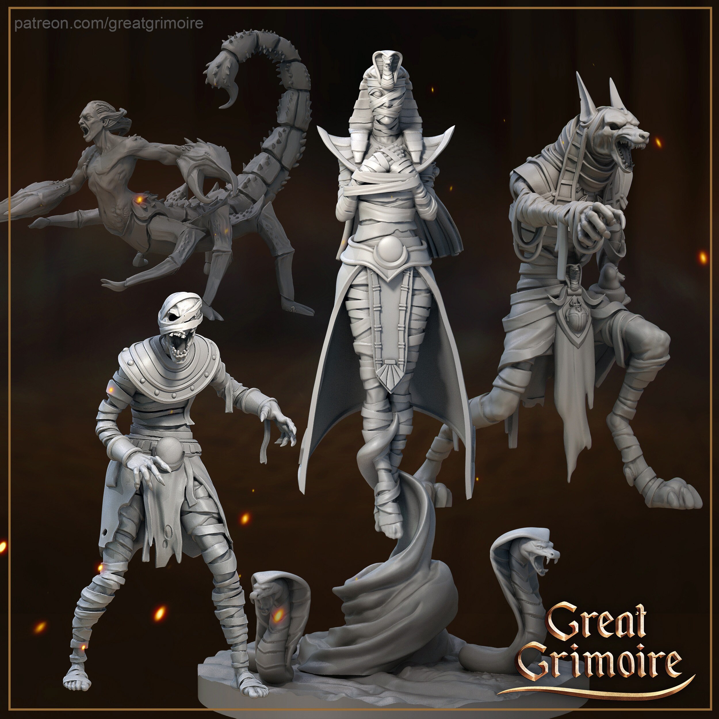 Undead Anubis Mummified Mutant Great Grimoire Printed - Etsy