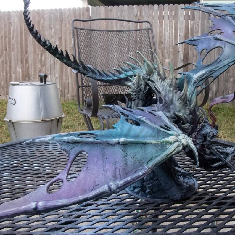 Cursed Dragon Lord of the Print Miniature Dungeons & - Etsy