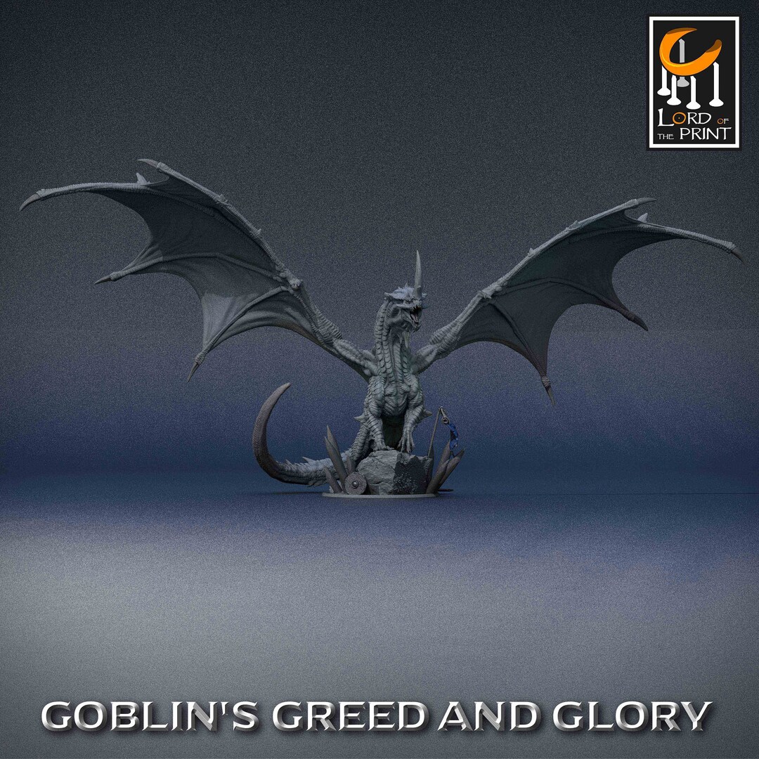 Elder Green Dragon Lord of the Print Miniature Dungeons & Dragons ...