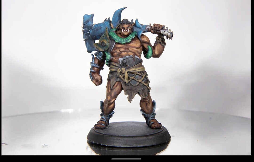 Behemoth, Coastal Barbarian Painted Model - Great Grimoire Printed ...